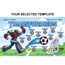 Transformers Soccer 13oz Vinyl Team Banner E-Z Order