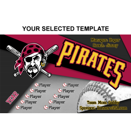 Pirates Baseball 13oz Vinyl Team Banner E-Z Order