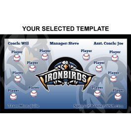 Ironbirds Minor League 13oz Vinyl Team Banner E-Z Order
